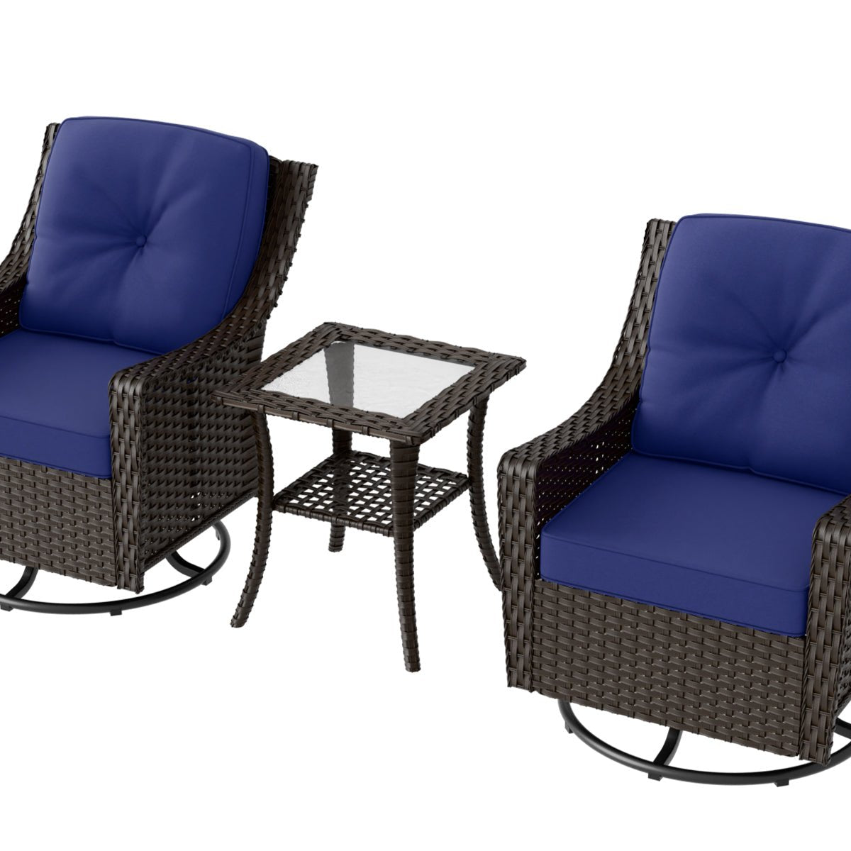 Azure Bay 3 Piece Outdoor Wicker Bistro Set_FHB-D – Eagle Peak Custom Canopy Tent