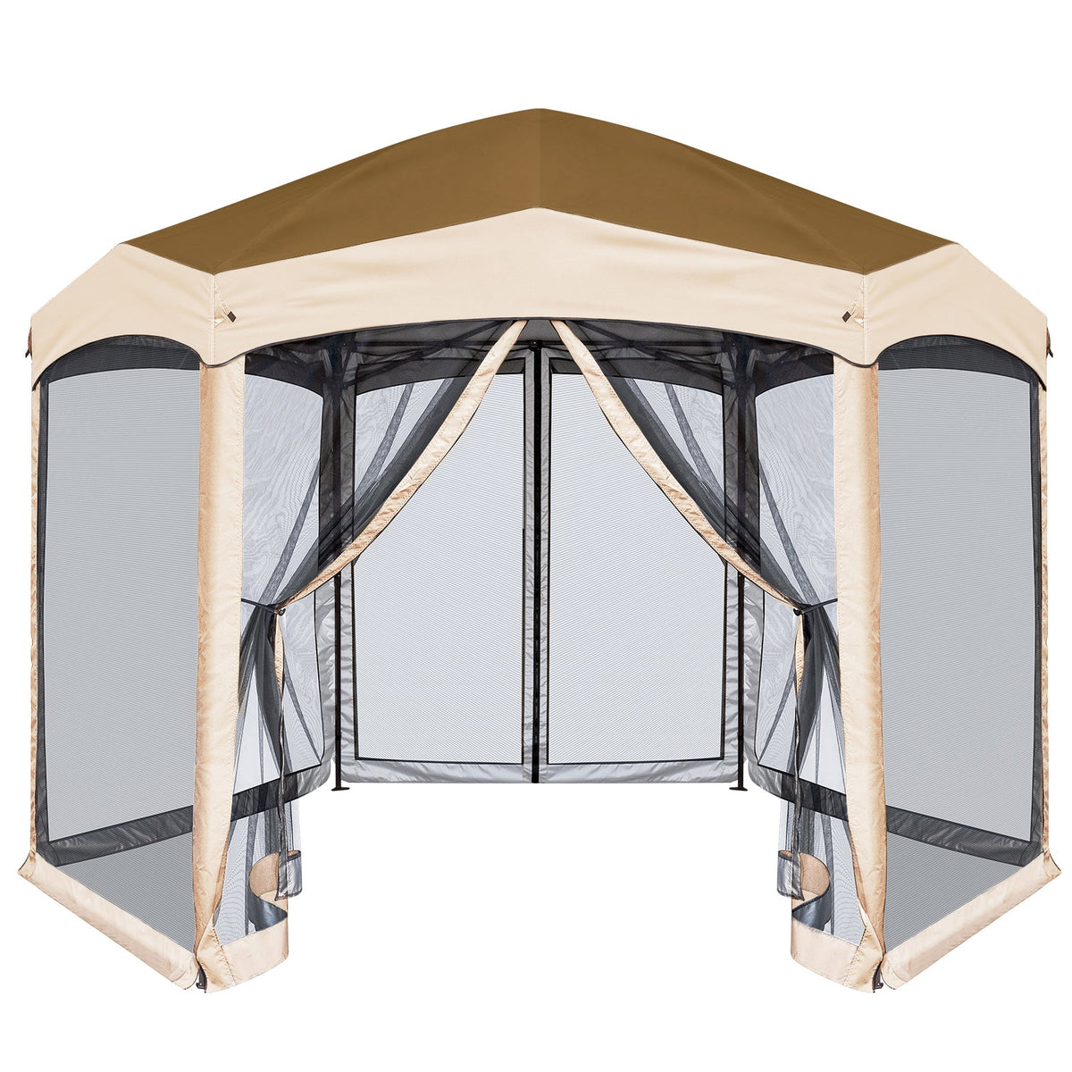 12' x 10' 6 Sided Hexagon Gazebo_E90EPT – Eagle Peak Custom Canopy Tent