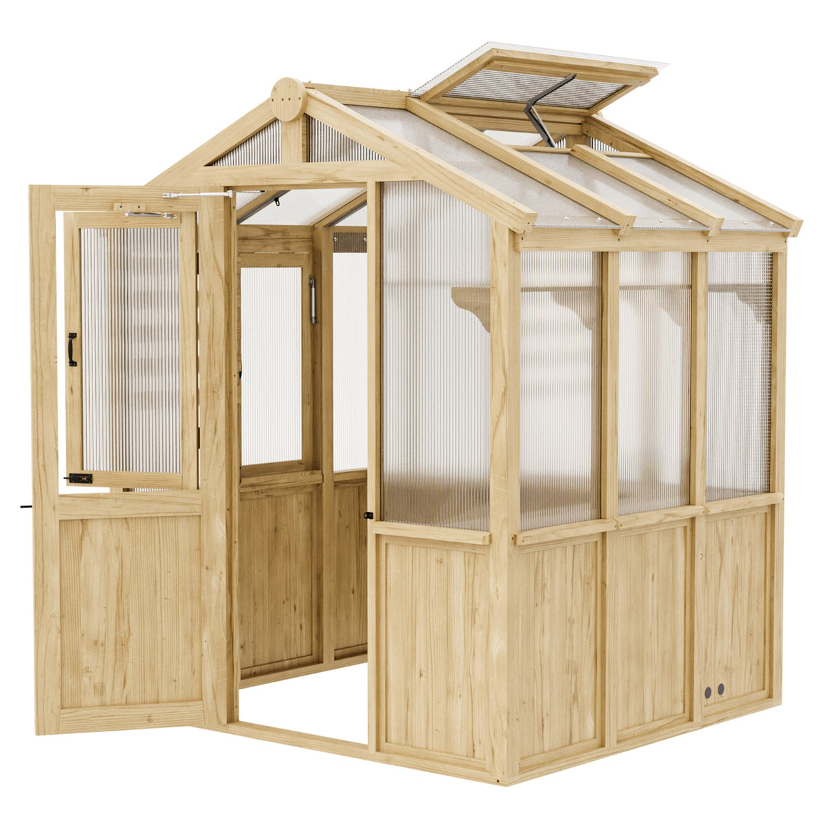 6.7x6x7.7 ft Polycarbonate Walk-in Greenhouse_WGH40 – Eagle Peak