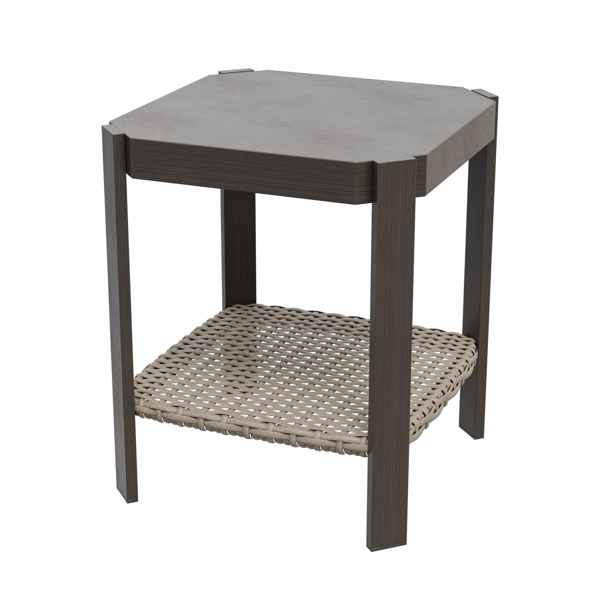 Classic Wicker Patio Side Table_M89 – Eagle Peak Custom Canopy Tent