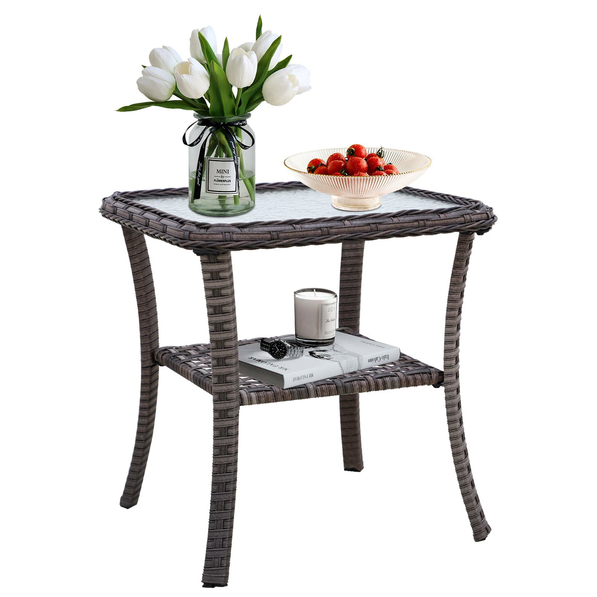 Outdoor Wicker Side Table_ST-P1 – Eagle Peak Custom Canopy Tent