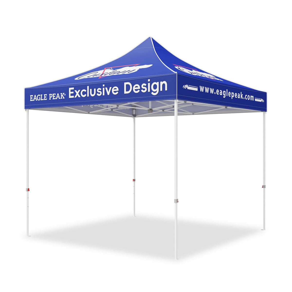 10x10 Alpine Custom Commercial Canopy High Peak Frame, Pop Up Custom C ...