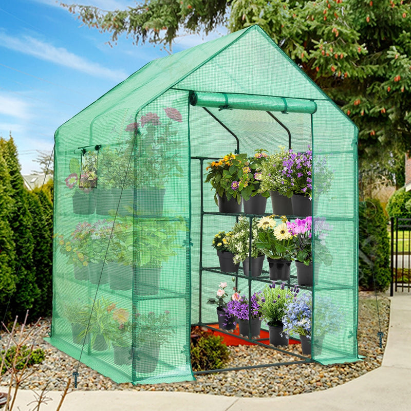 Small Walk In Greenhouse Oypla | 3 Tier Walk In Greenhouse | Shop