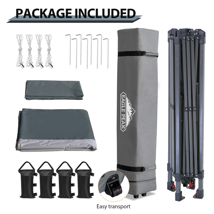 EAGLE PEAK 13x13 Straight Leg Pop Up Canopy Tent – Eagle Peak Canopy ...