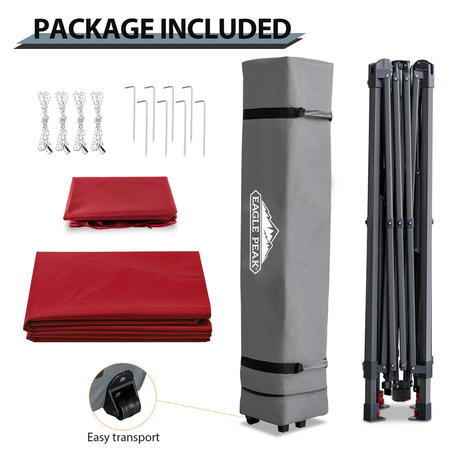 EAGLE PEAK 13x13 Straight Leg Pop Up Canopy Tent – Eagle Peak Canopy ...
