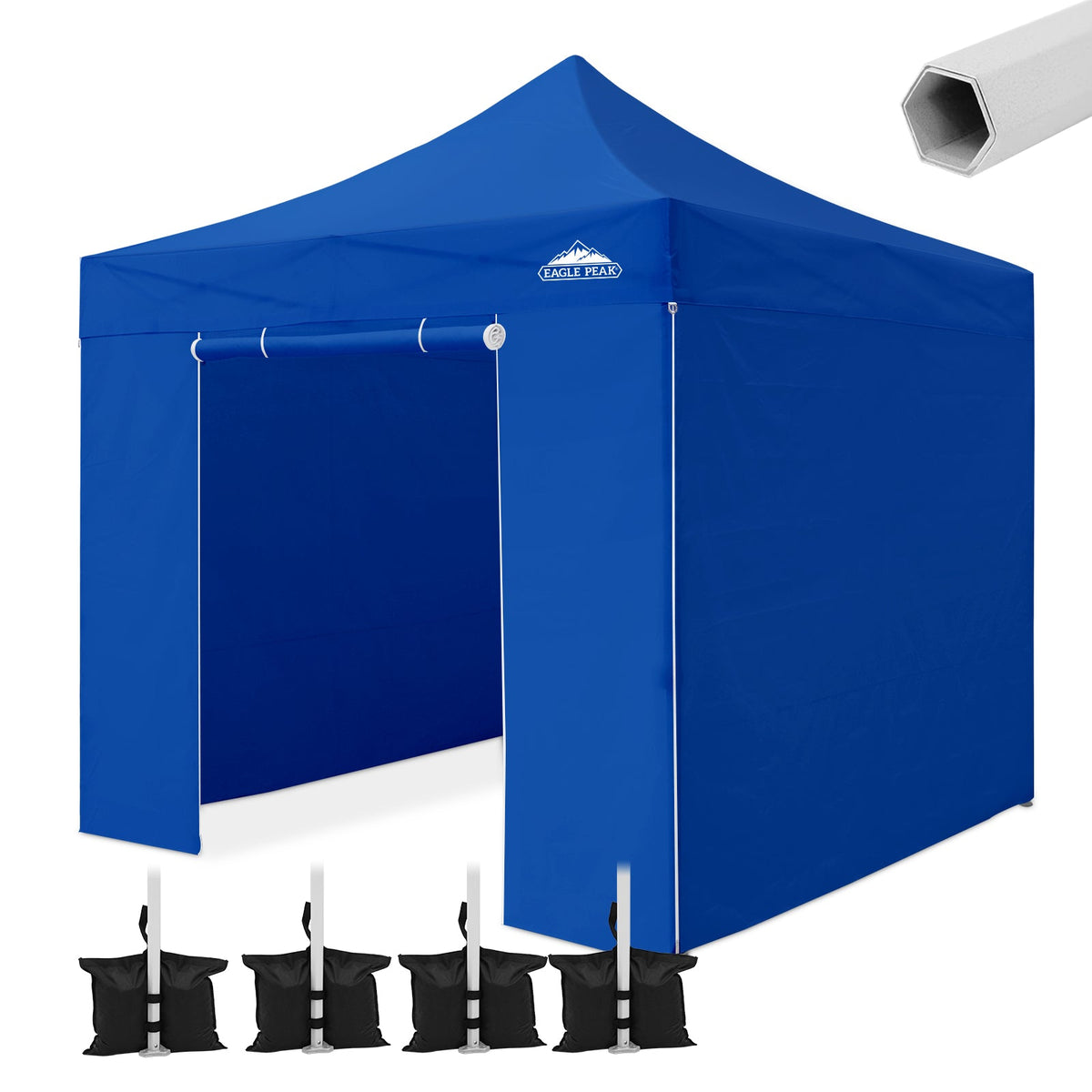 10x10 Heavy Duty Pop up Commercial Canopy with Removable Sidewalls ...