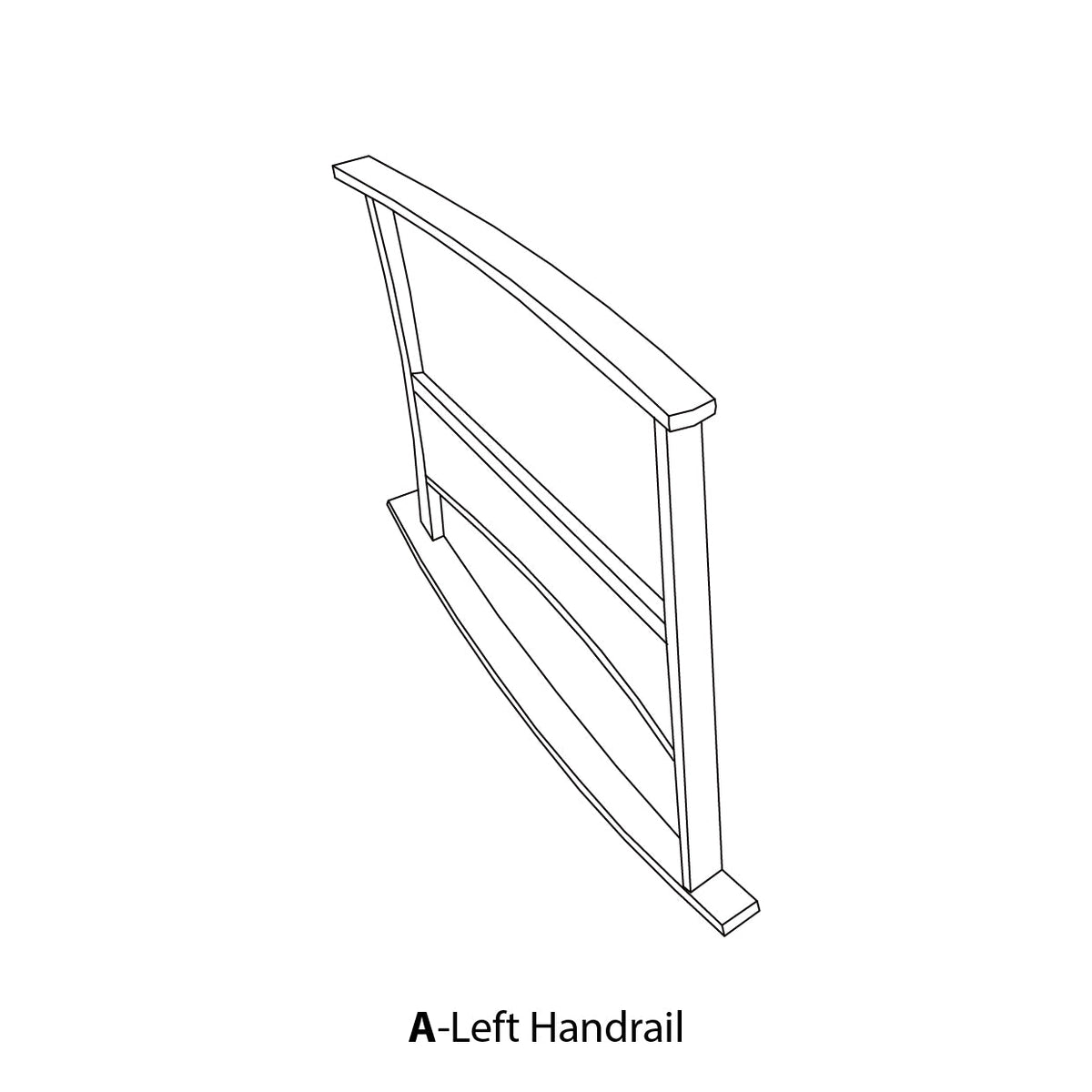 EP-FOH-Part A Left Handrail – Eagle Peak Custom Canopy Tent