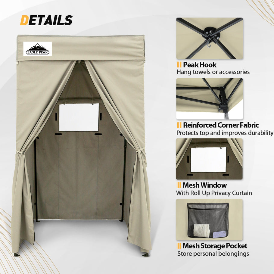 Flat Top 4x4 Pop-up Canopy Changing Room – Eagle Peak Custom Canopy Tent
