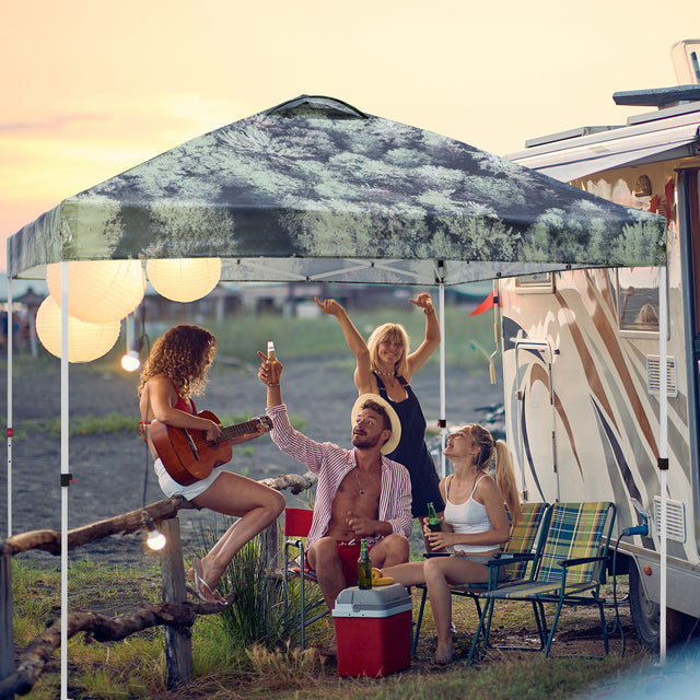 EAGLE PEAK 10’ x 10' Straight Leg Pop Up Canopy with 100 sqft of Shade ...