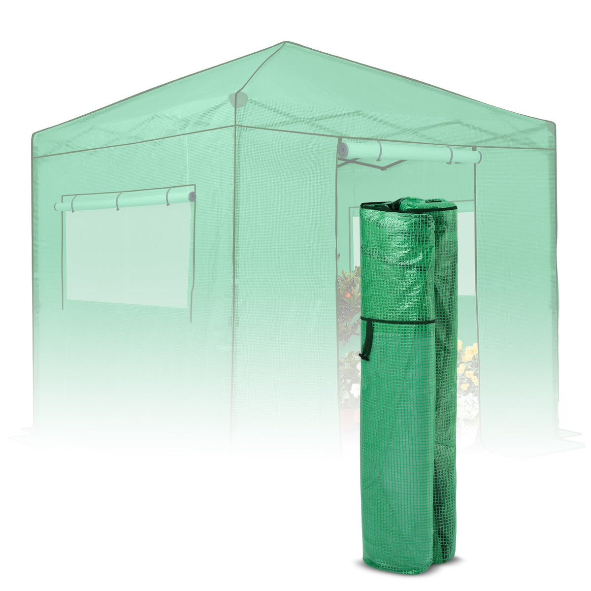 Replacement Cover for 8x8 Portable Walk-in Pop up Greenhouse(Frame Not ...