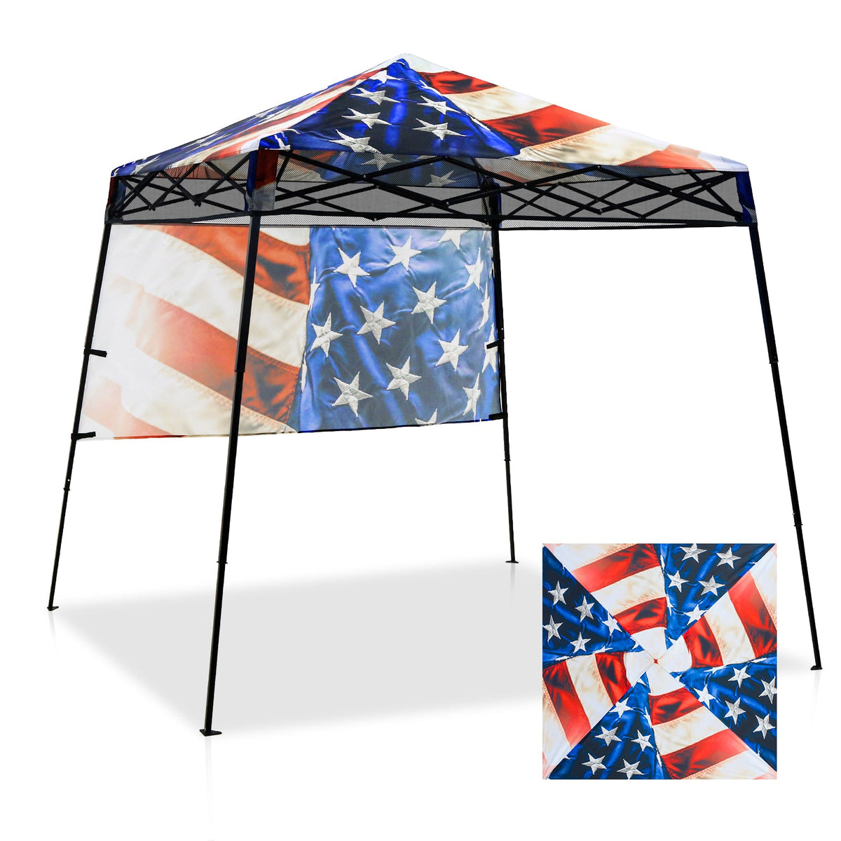 Eagle Peak ColorRise Graphics Day Tripper 8x8 Pop Up Canopy Tent with ...