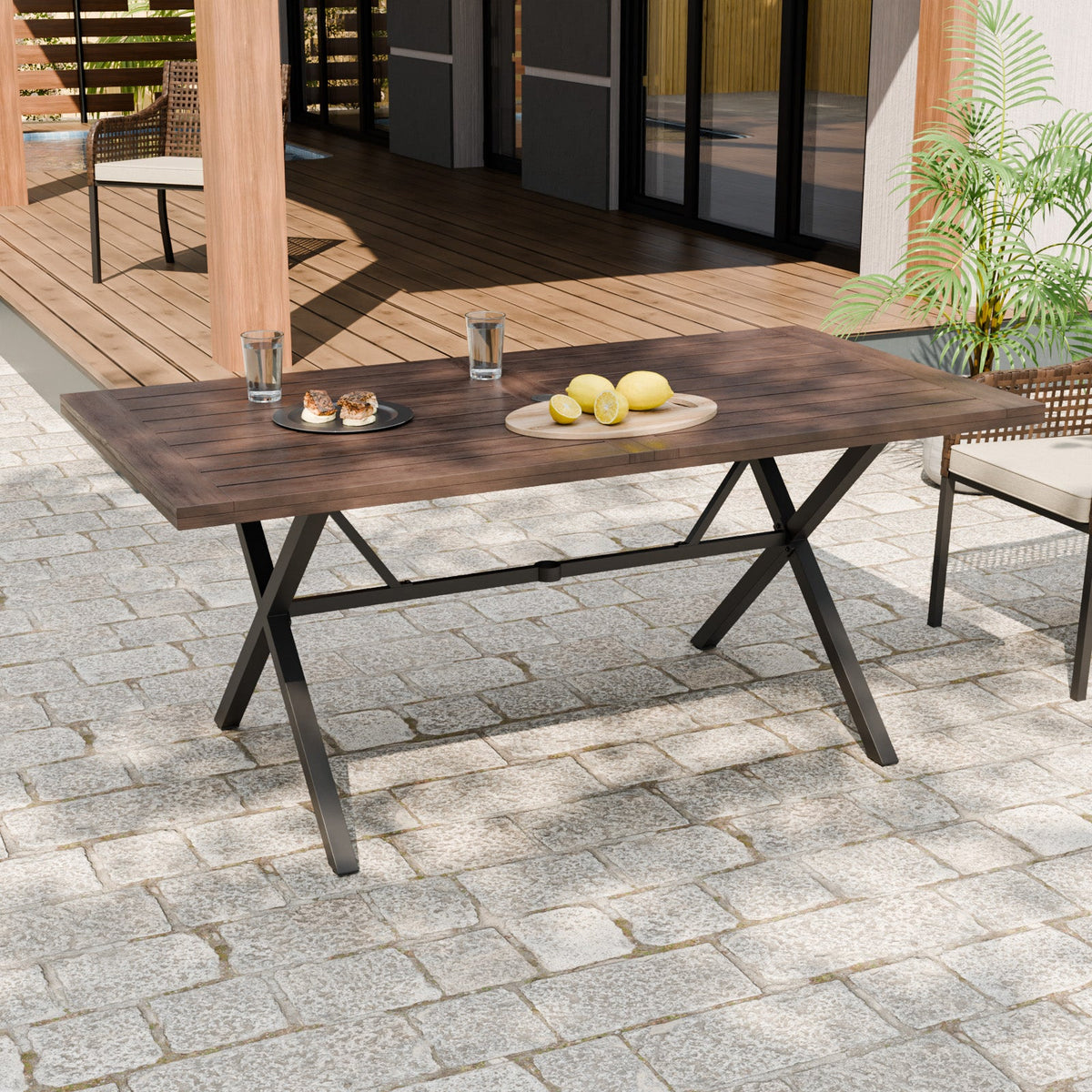 Sienna Bay Outdoor Dining Table for 6 – Eagle Peak Custom Canopy Tent